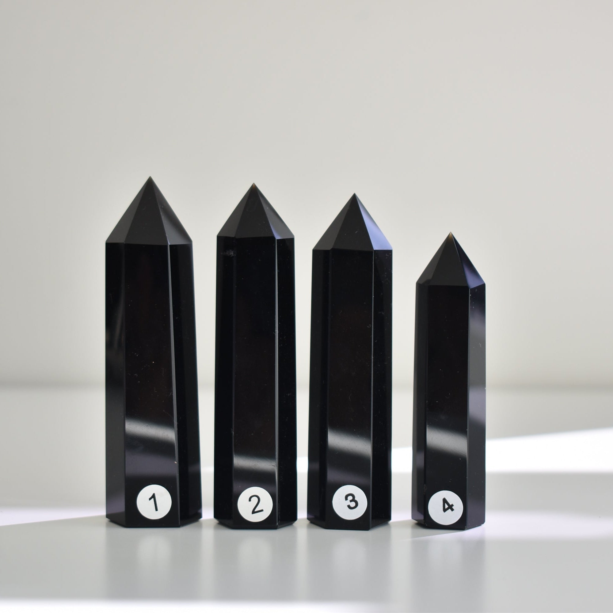 Large Black Obsidian Tower Large NZ | Xina Studios